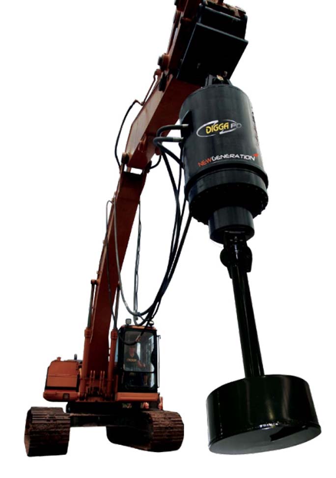 HOLE CLEANER - 300MM DIA - 65MM ROUND SHAFT - 1200MM OAL Greaseworks